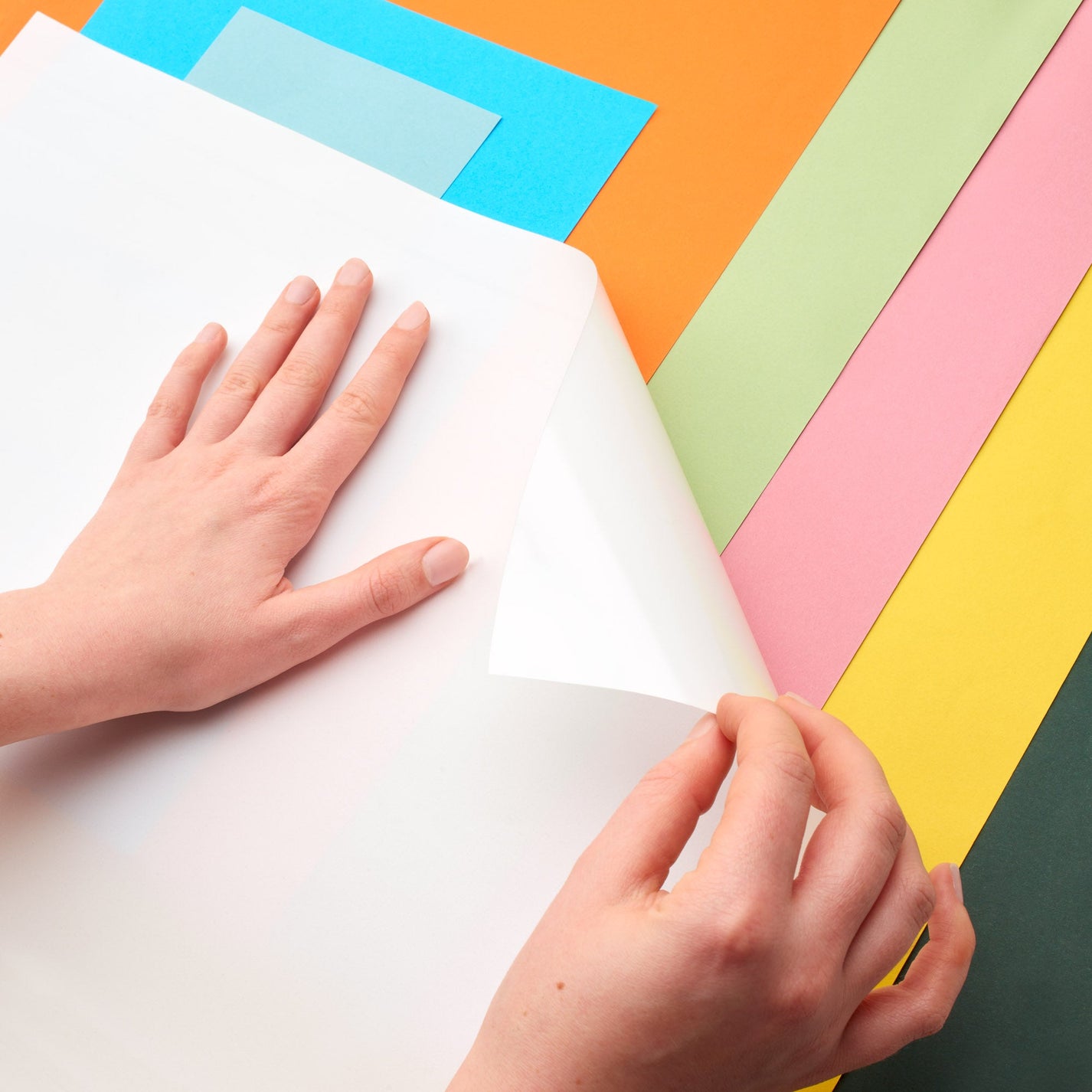 Hydrochromic Adhesive Backed Plastic Film Sheet